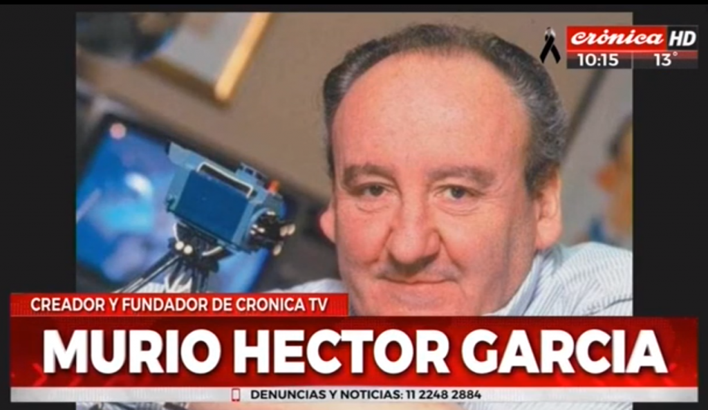 Murió Héctor Ricardo García, padre de las «Placas Rojas» de Crónica TV ...