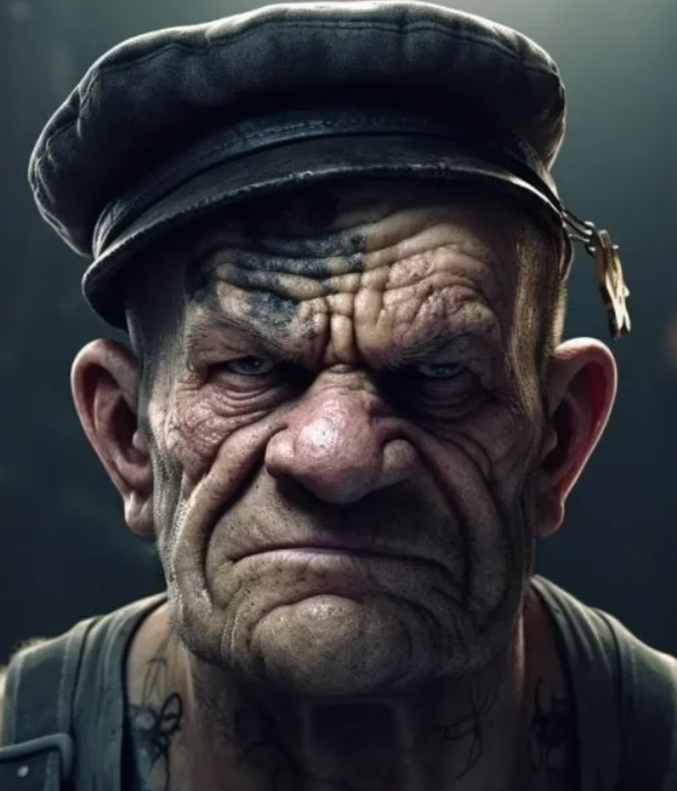 Así se verían los personajes de Popeye en la vida real | El Comodorense