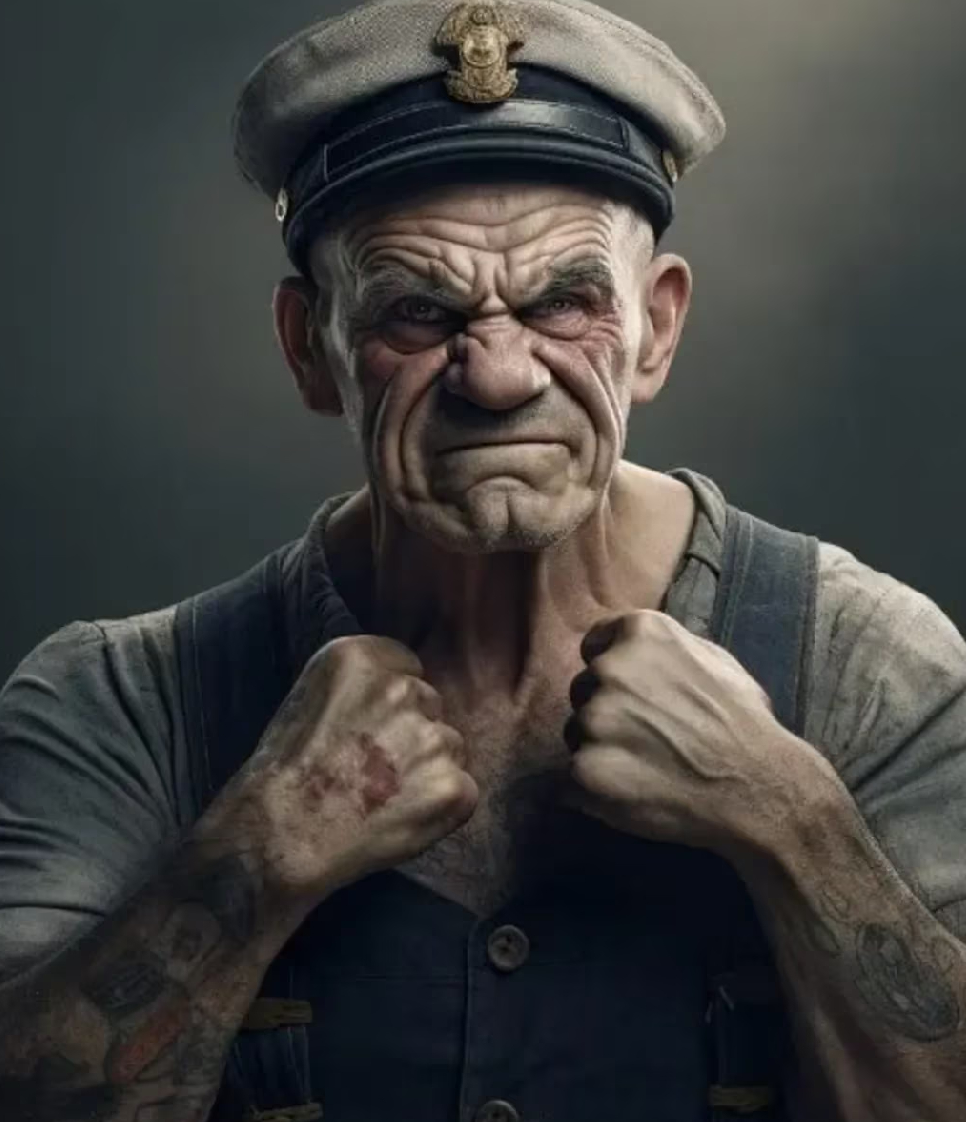 Así se verían los personajes de Popeye en la vida real | El Comodorense