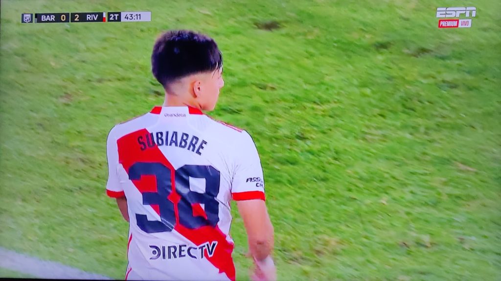Histórico: Ian Subiabre debutó en la primera de River | El Comodorense